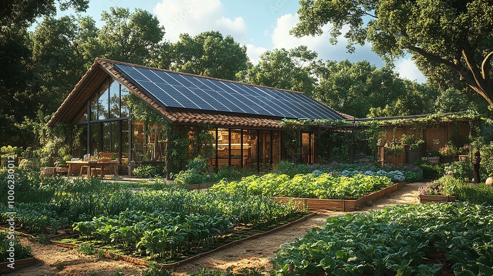 agricultural innovation using agrivoltaics, combining solar panels and ...