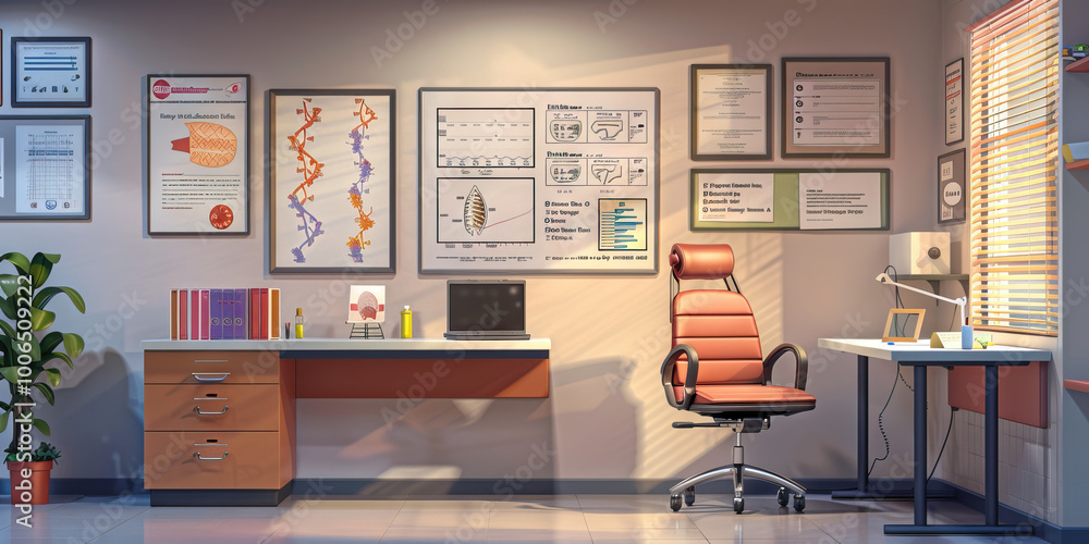 Genetic Counselor's Office Wall: Featuring genetic disorder information ...