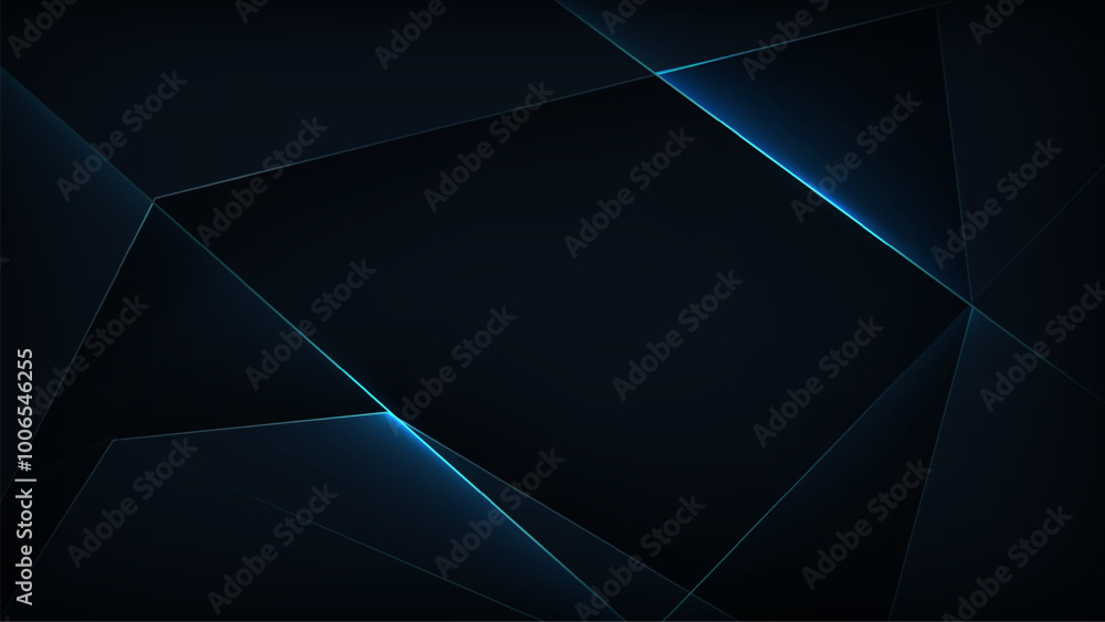 blue abstract polygon elegant background vector illustration.digital ...