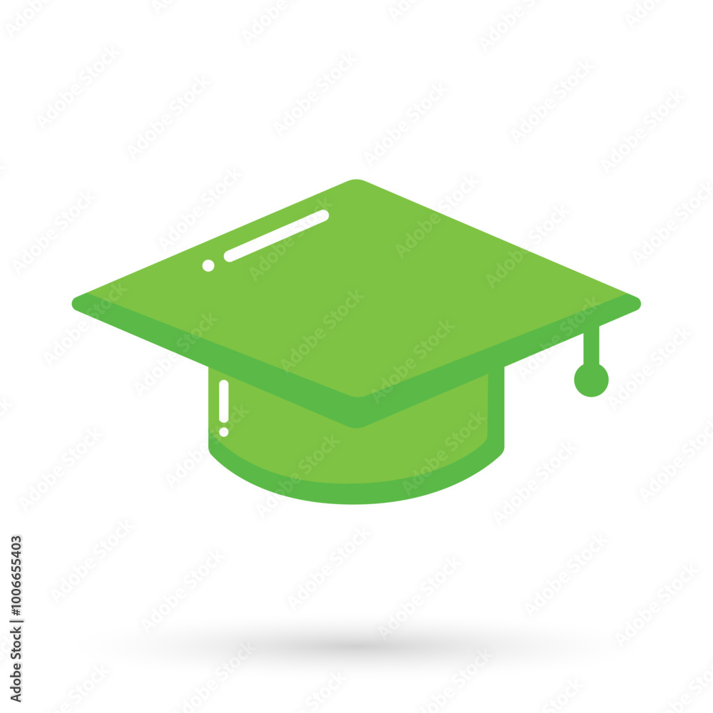 Toga hat icon. Graduation cap, student toga hat learning education ...