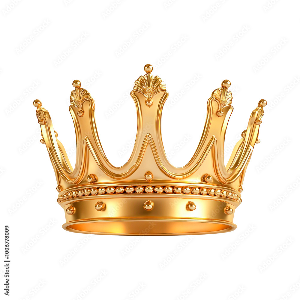 Crown. Isolated on transparent background. Stock Photo | Adobe Stock