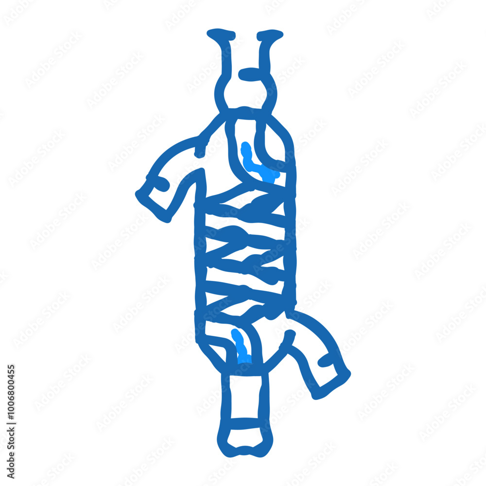 fractionating column chemical glassware lab doodle icon sketch vector ...