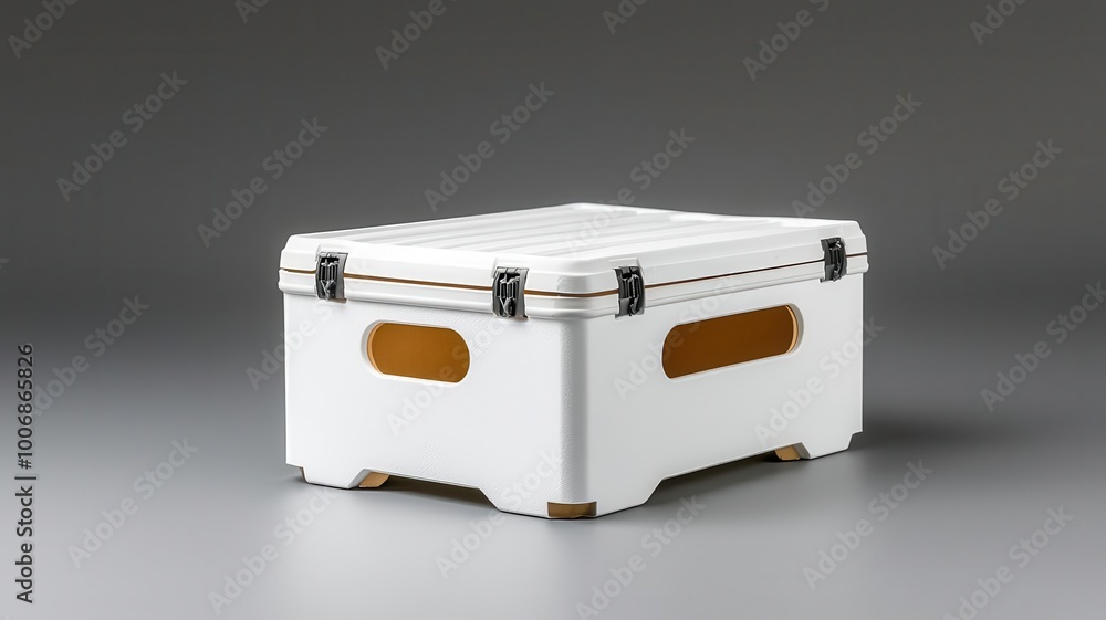 Box with integrated carry handles that double as tie-down points for ...