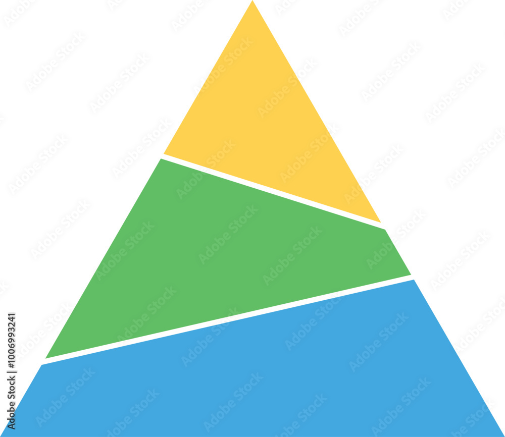 Infographic pyramid chart. Color step diagram layout Stock Vector ...