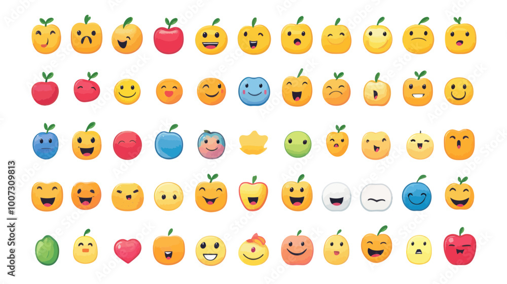 Comprehensive Collection of Updated Apple Emojis in Editable Vector ...