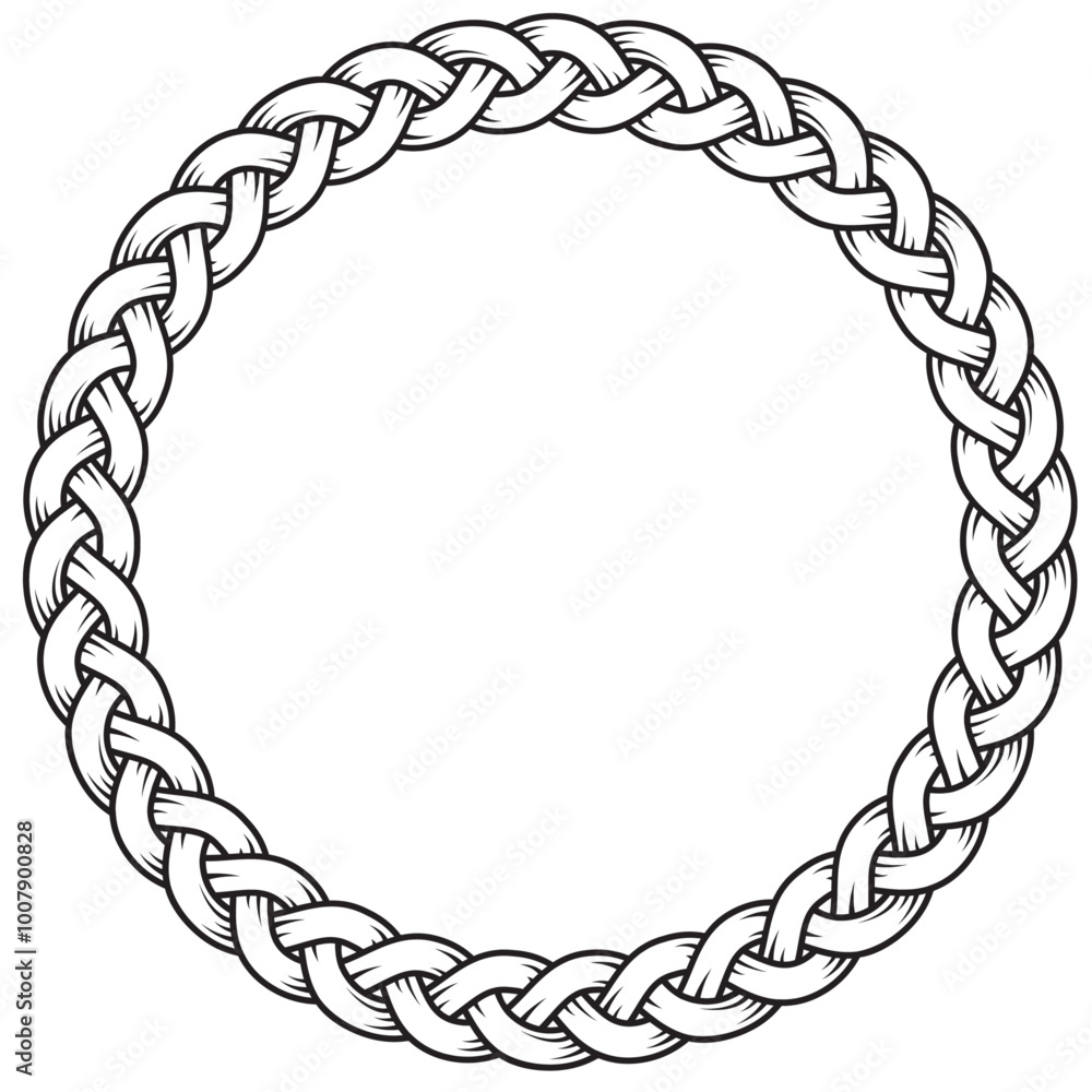 Elegant Circle Border Decoration Vector Ornamental Round Frame Design ...