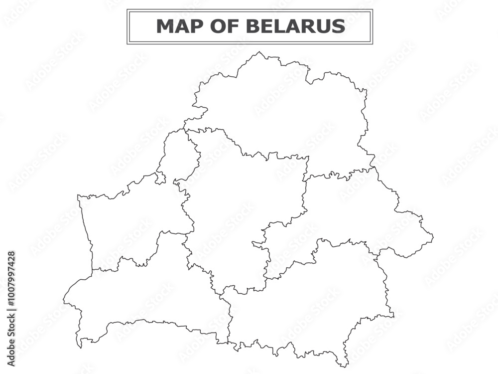 European Country Geography Political map. Political map of country with ...