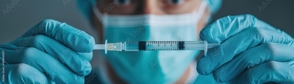 Medical professional injecting epidural steroid to relieve herniated ...