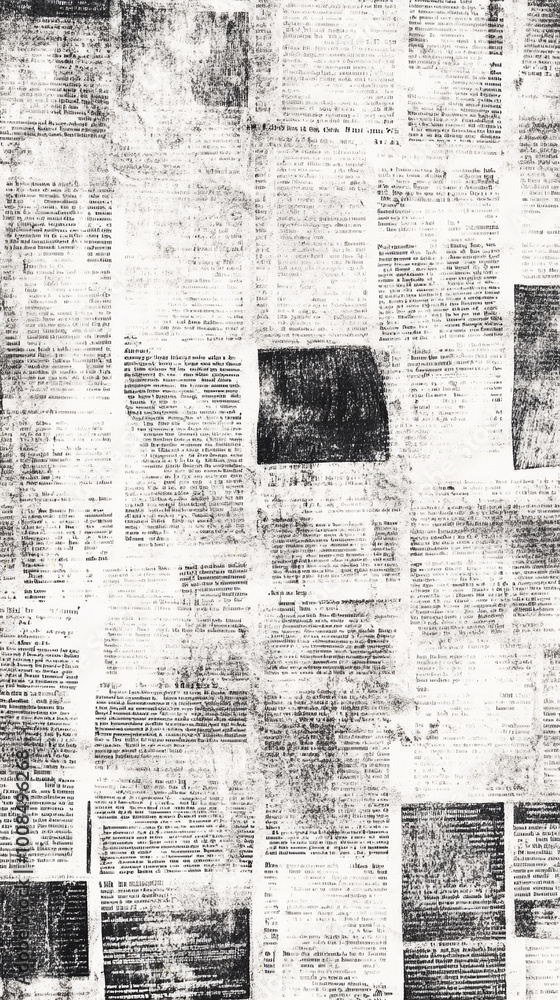 vertical newspaper photo collage textured squares background black and ...