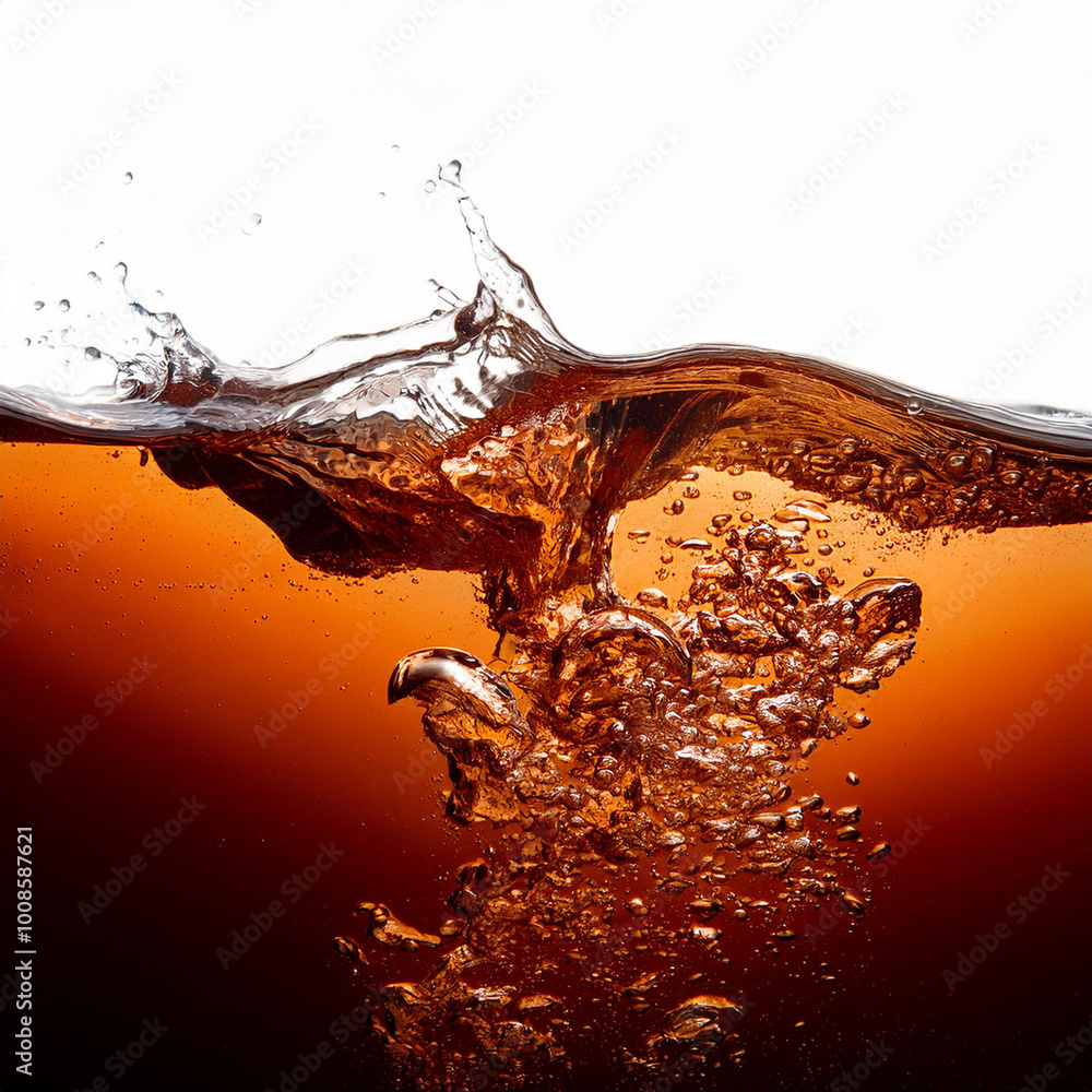 en verre, boire, coca, glace, froid, boisson gazeuse, boisson, isolé ...