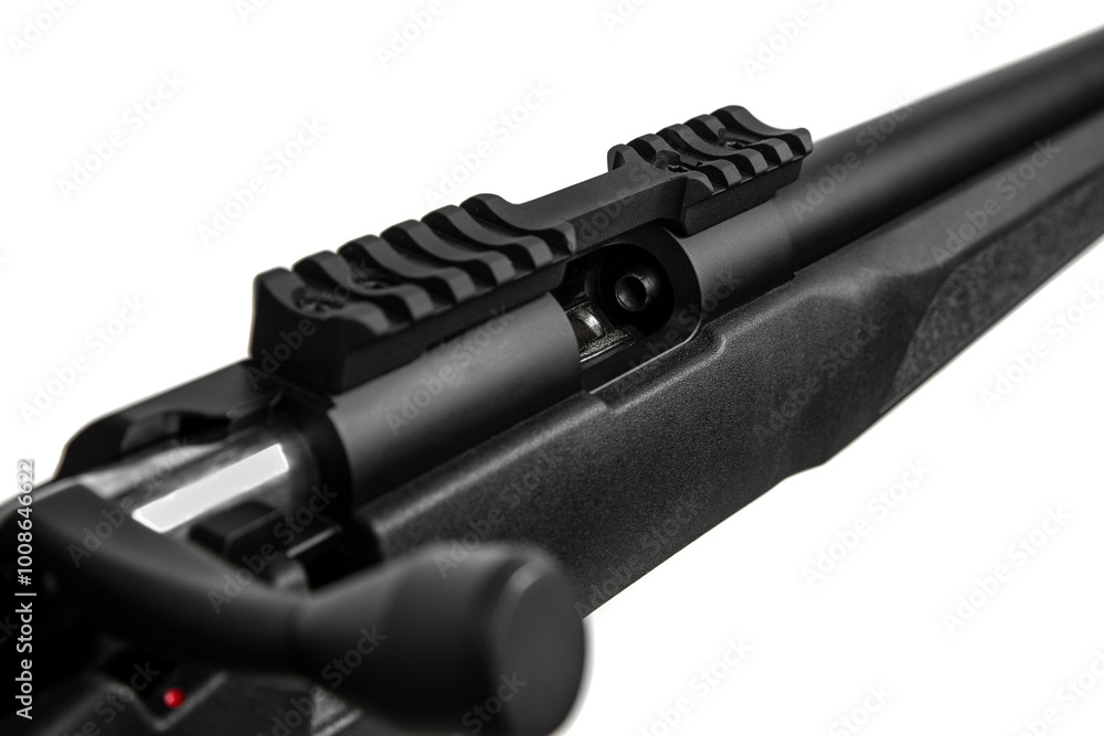 Modern bolt action carbine .22 caliber with plastic butt. Small caliber ...