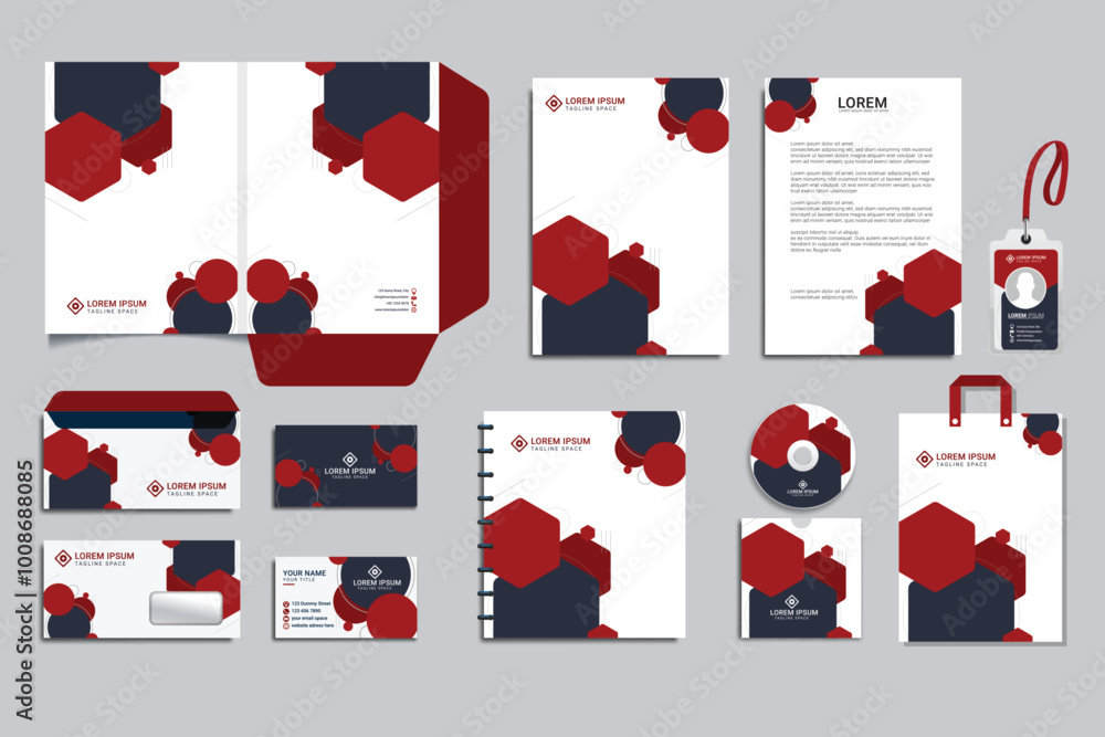 professional business stationery and identity, branding, Presentation ...