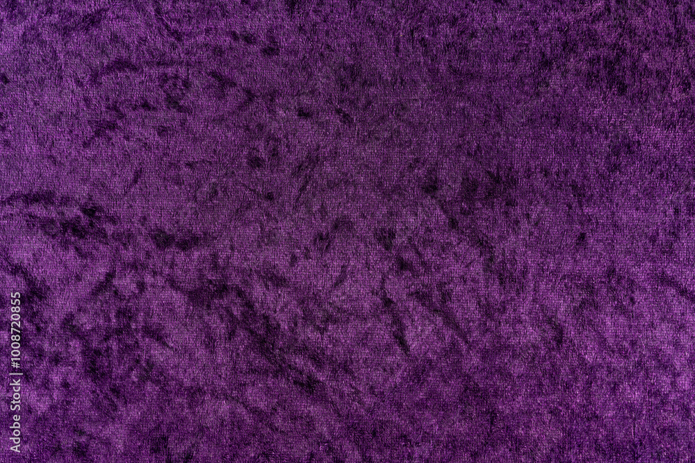 Rich deep grape purple velvet fabric texture with soft, plush pile ...