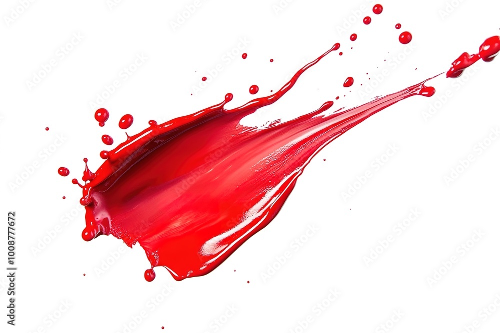 Collection of dripping red blood splash with clipping path, Horror and ...