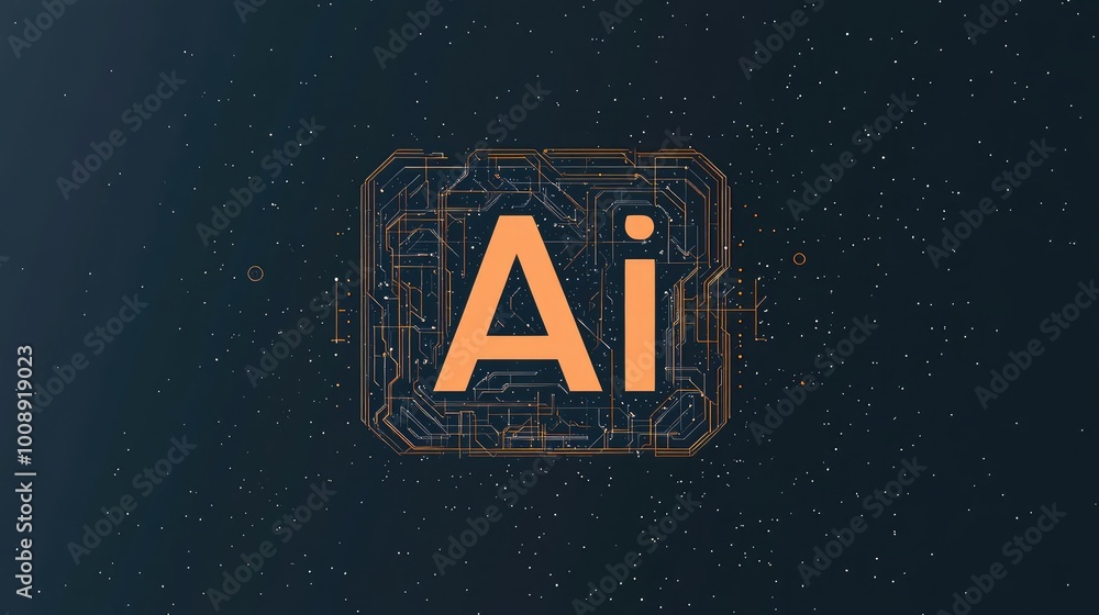 Contemporary logo design with "AI" in a bold, cutting-edge font ...