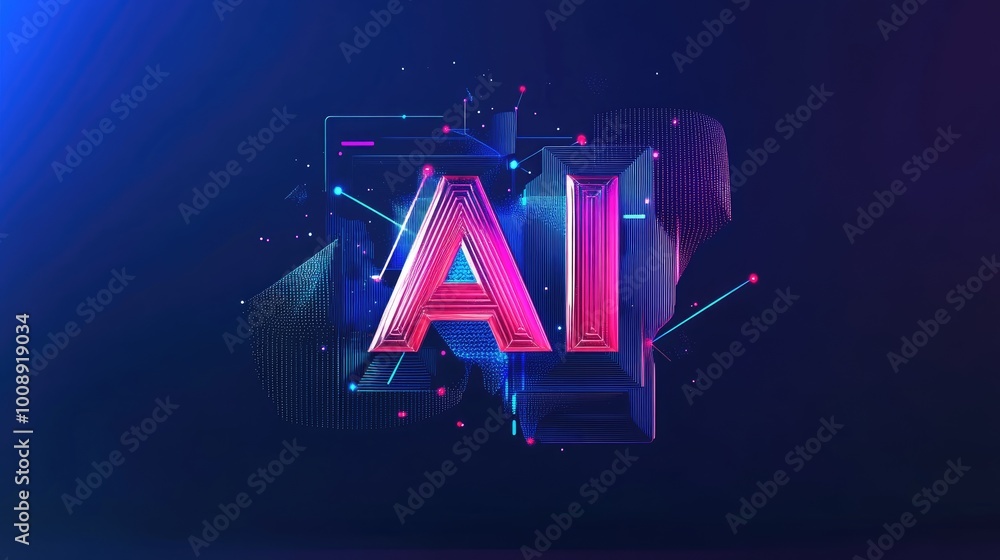 Contemporary logo design with "AI" in a bold, cutting-edge font ...