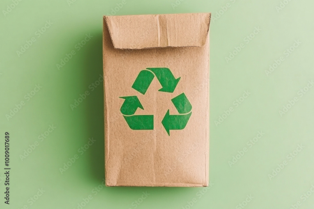 Net zero emissions symbol formed by a recycling loop and green energy ...