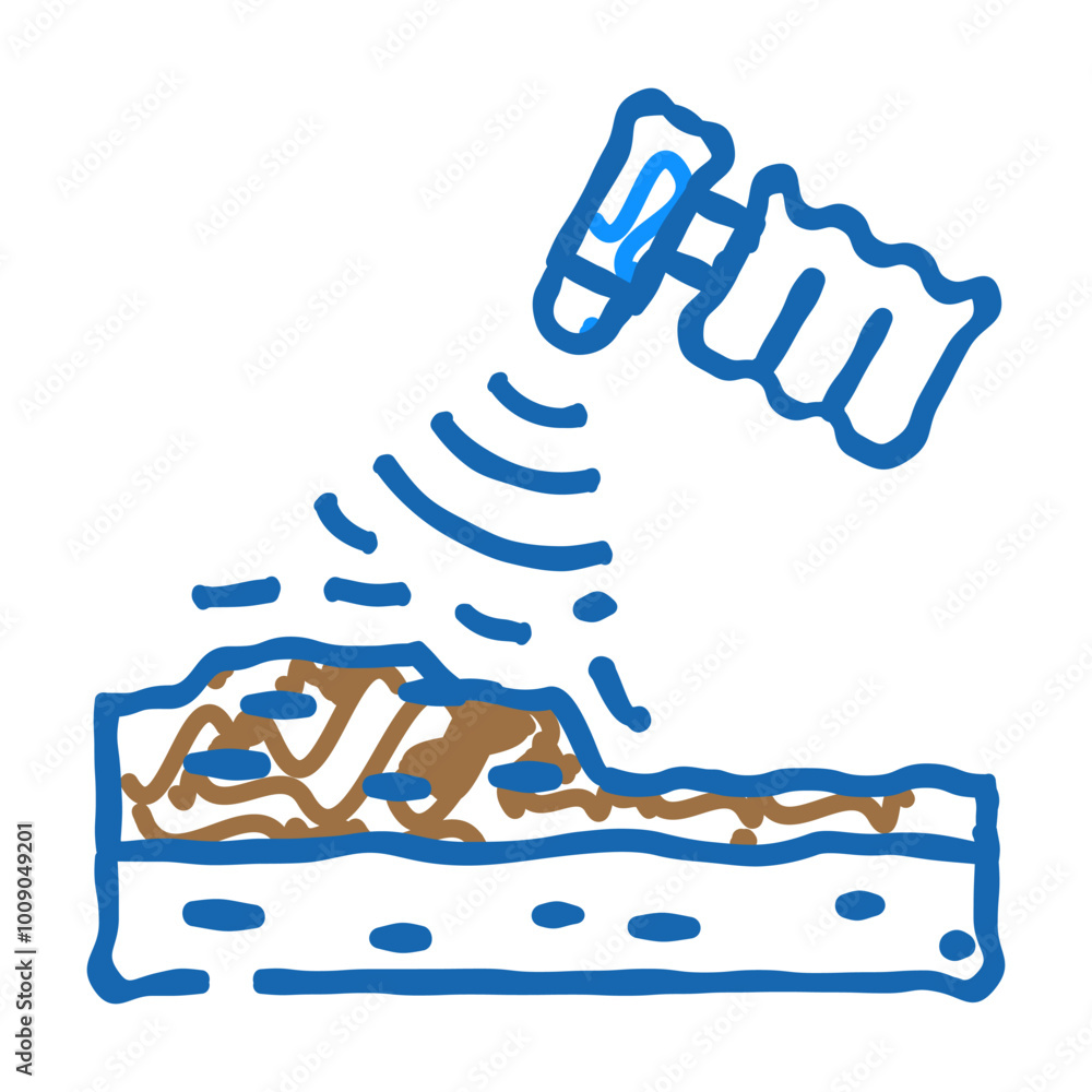 geotechnical analysis hydrogeologist doodle icon sketch vector ...