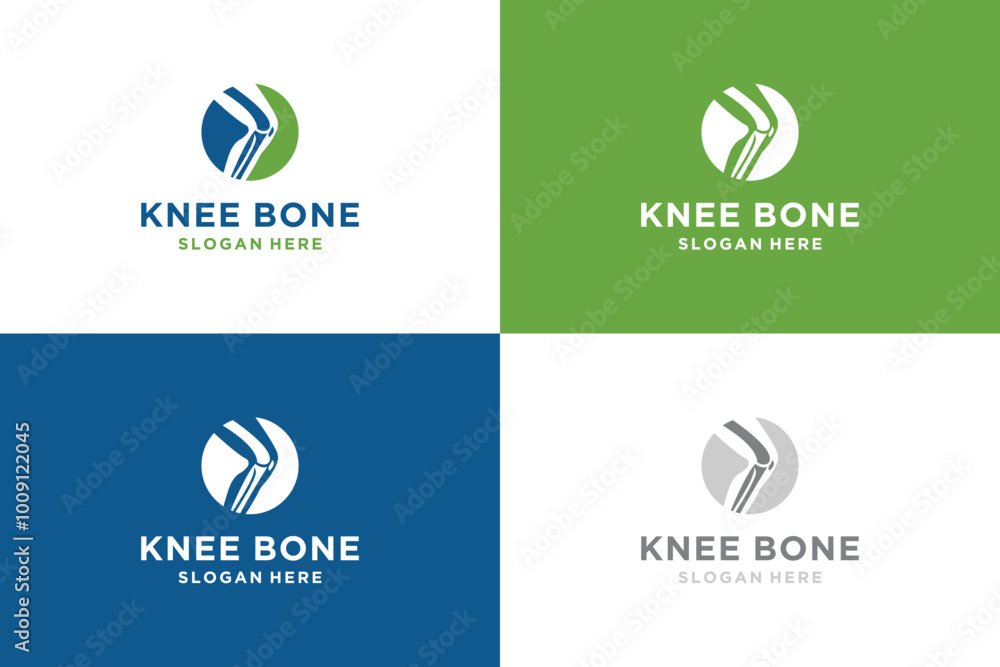 Knee Joint Bone Care Logo Vector Illustration. Orthopedic Clinic Logo ...