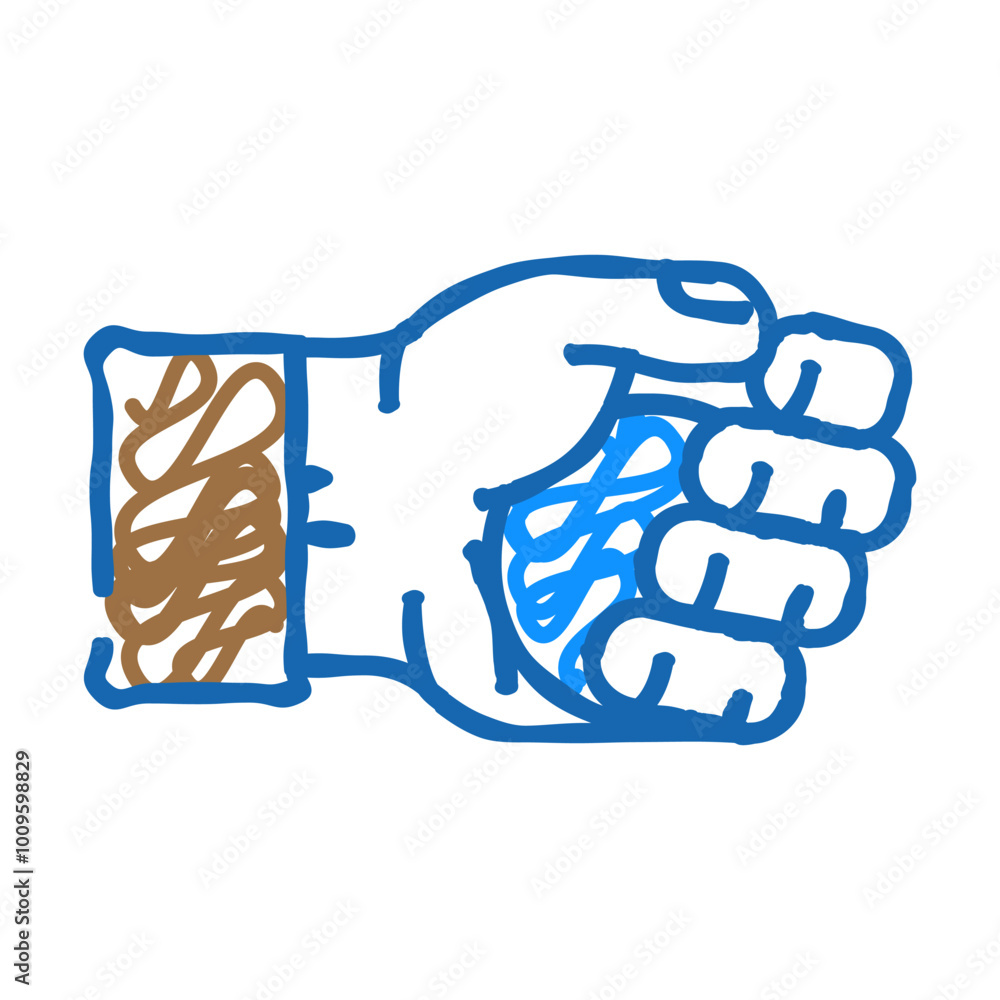 stress ball fidget toy doodle icon sketch vector. stress ball fidget ...