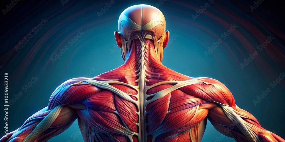 Anatomical illustration of rotatores muscles in the human spine ...