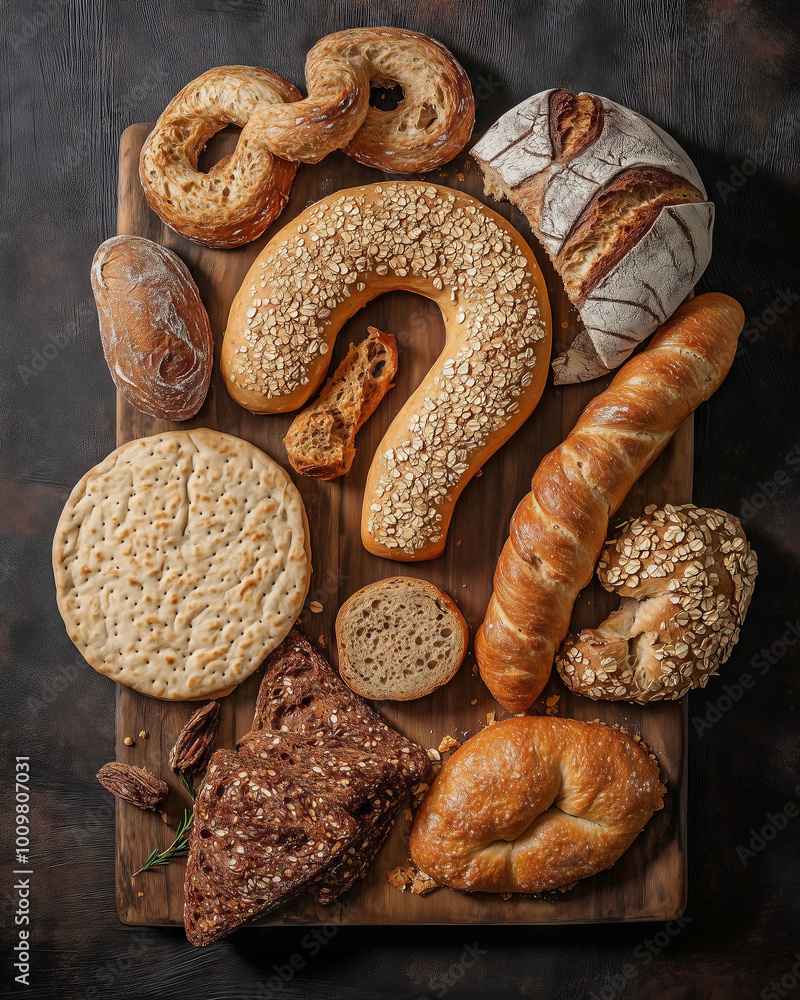 Exploring the diverse world of bread shapes and textures with a ...