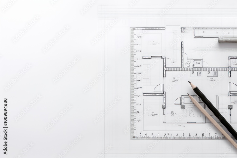 Paper architect plan backgrounds diagram. Stock Photo | Adobe Stock