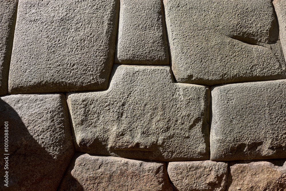 Inca stone walls in Cusco, Peru, a remarkable example of Inca ...