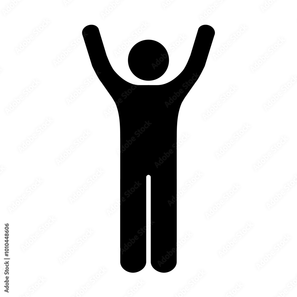 Human raised two hand icon vector for your web site design, logo, app ...