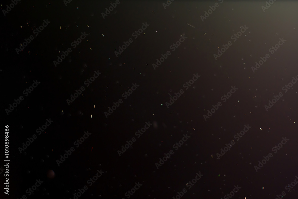 Dust Stock Image In Black Background Stock Photo | Adobe Stock