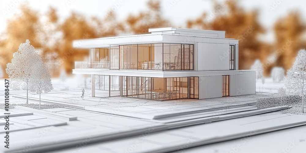 Foto de Stock architect making architectural construction models ...