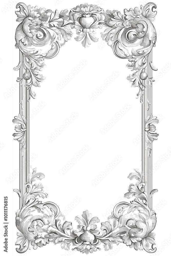 Luxury of Victorian frame. ornate blank frame for the design of ...
