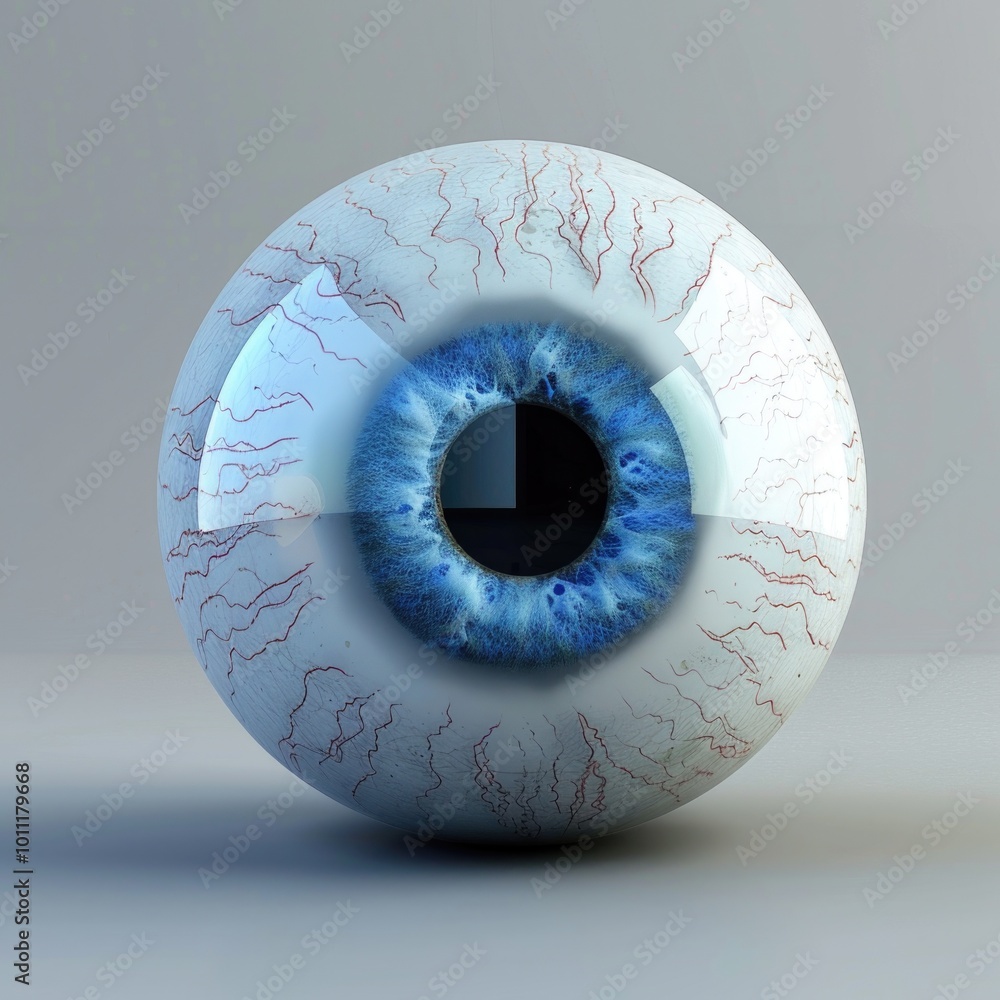 Cartoon Eye Texture: Blue Abstract Design for 3D Modeling Stock Photo ...