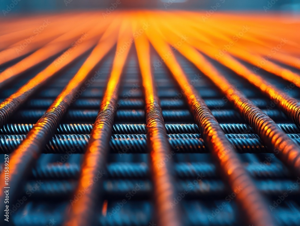 Detailed view of rebar yield strength testing with stress-strain curve ...