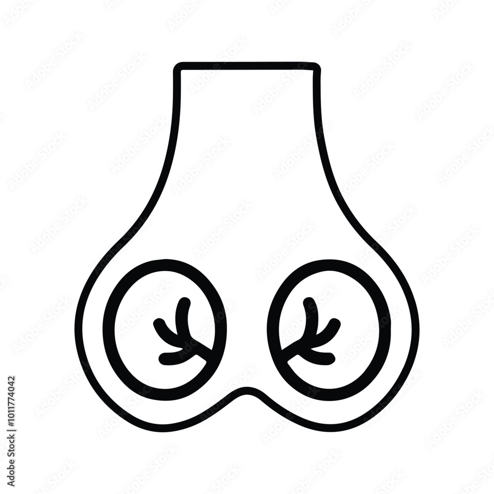 Vector de Stock Testicle Icon. Anatomy of male reproductive organs ...