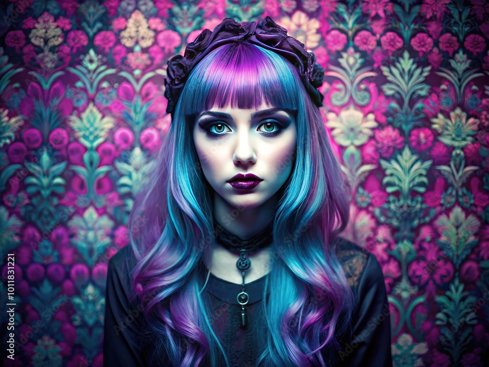 Aesthetic Creepy Pastel Goth Wallpaper with Dark Elements and Soft ...
