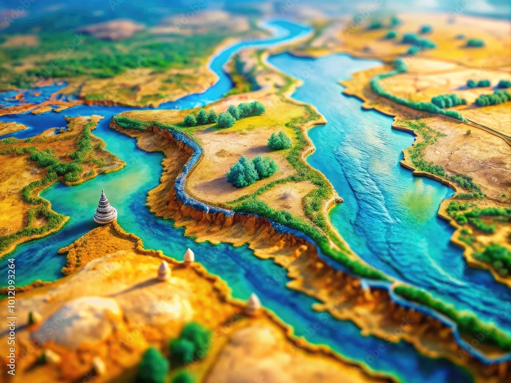 Detailed Map of Ancient Mesopotamia Featuring Major Rivers, Cities, and ...