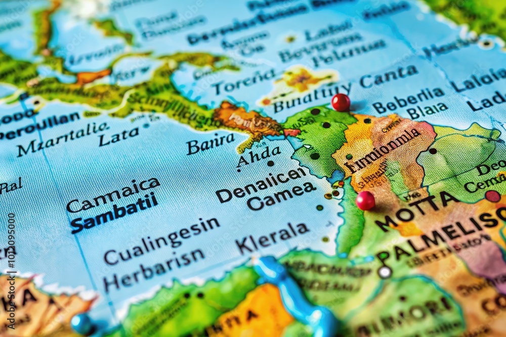 Detailed Map of Haiti and Dominican Republic Highlighting Geography ...