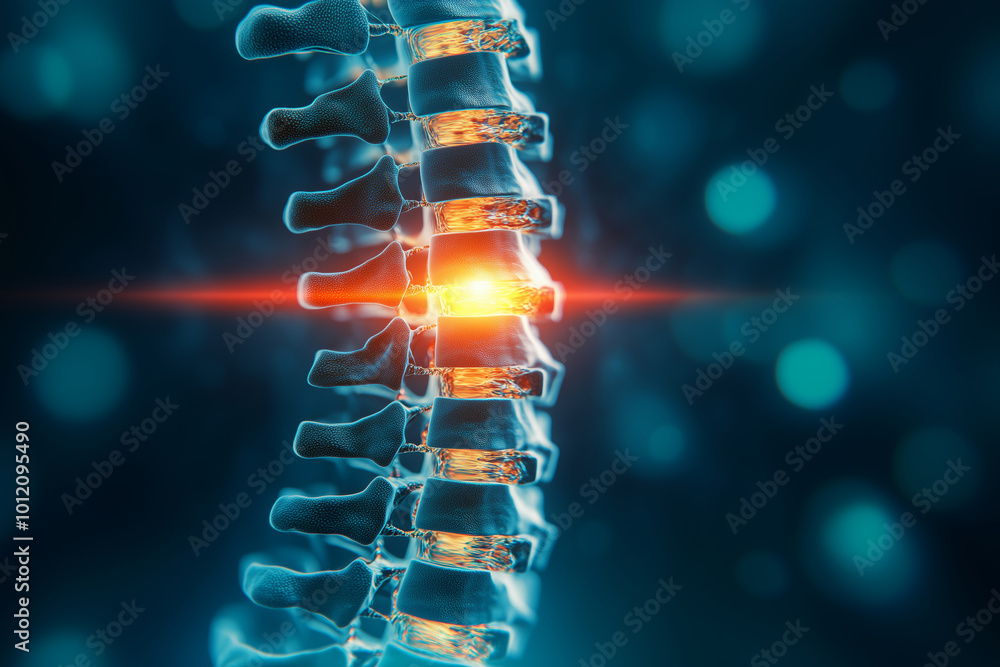 Стоковое фото «Understanding herniated disks and their impact on spine ...