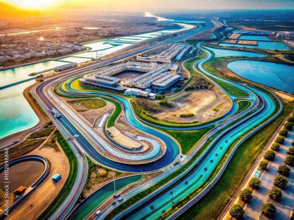 Detailed map of the Abu Dhabi circuit showcasing track layout for ...