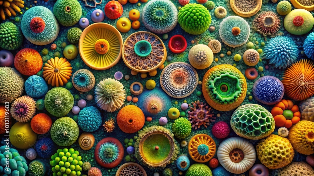 Diverse Biology Images Showcasing Cell Structures, Microorganisms, Ecosystems, and Natural ...