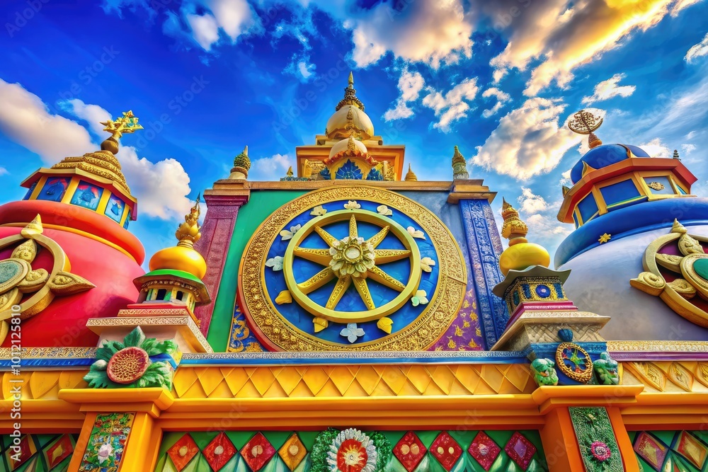 Diverse Symbols Representing All Major World Religions in a Harmonious ...