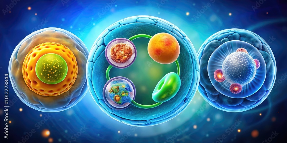 Illustrative Diagram of the Four Phases of the Cell Cycle: Interphase ...