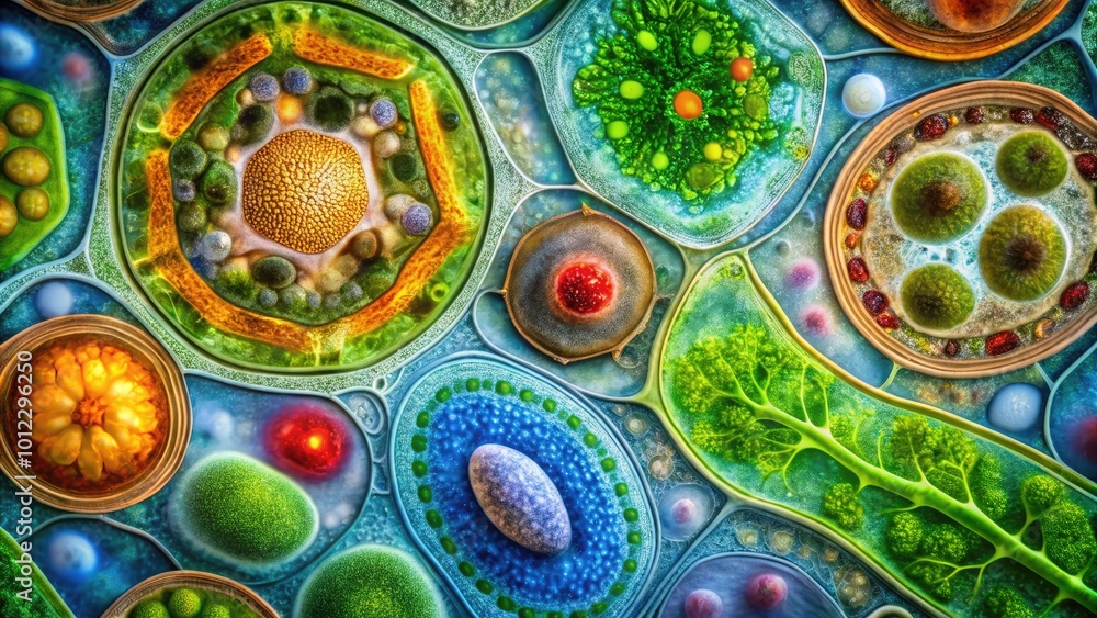 Labeled Diagram of Animal and Plant Cells for Educational Purposes in ...