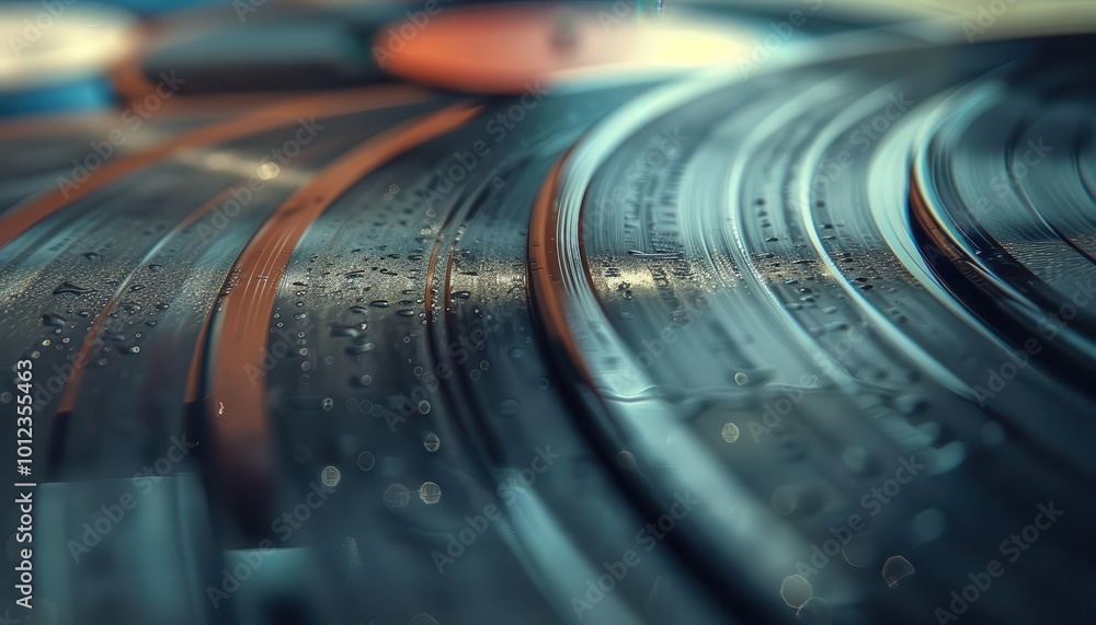 Vinyl records with nostalgic designs, artistic and musical, Urban, Soft ...