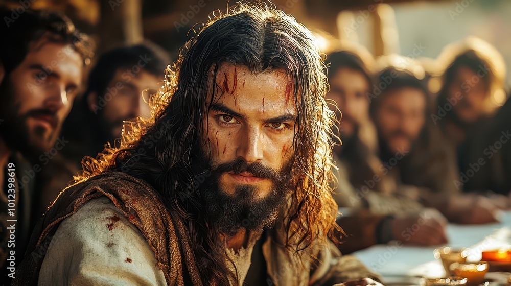 artistic portrayal of the last supper capturing the emotional ...