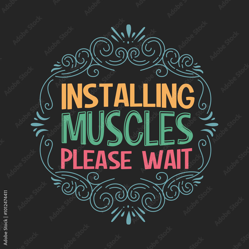 Installing muscles please wait. Fitness motivational quotes. Gym ...