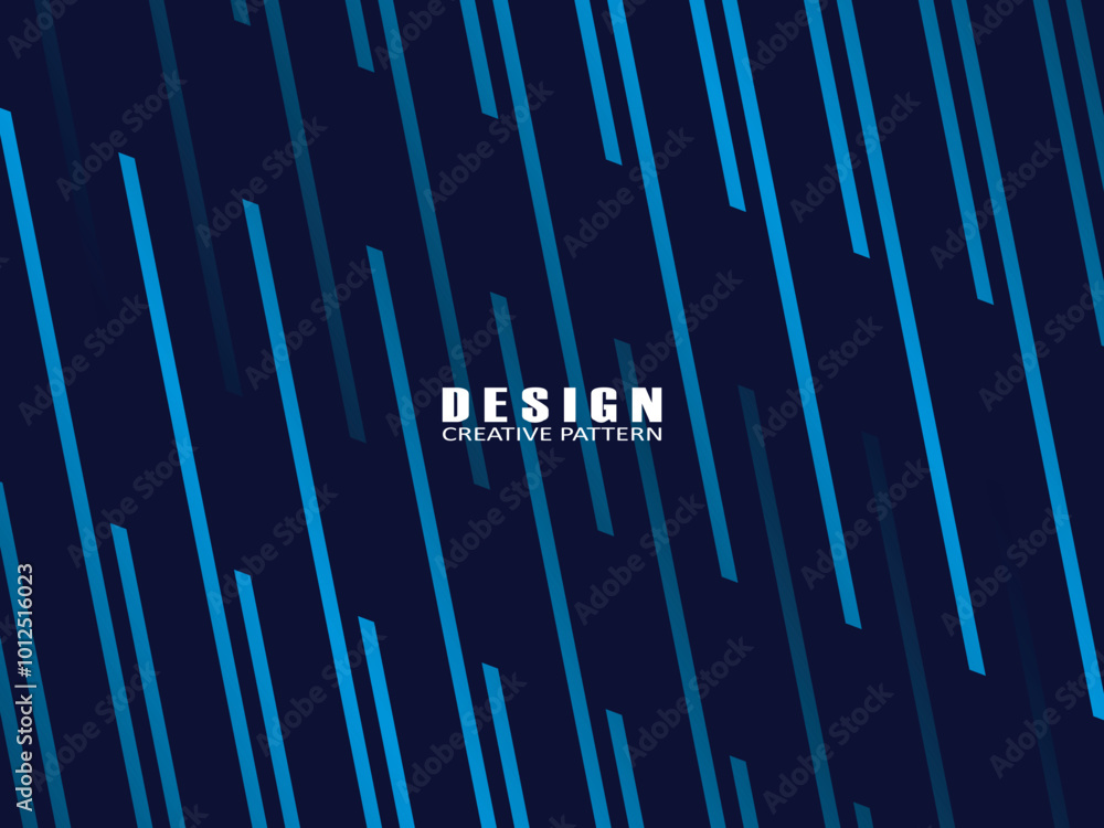 Premium background design with diagonal shiny blue lines pattern. Vector horizontal template for ...