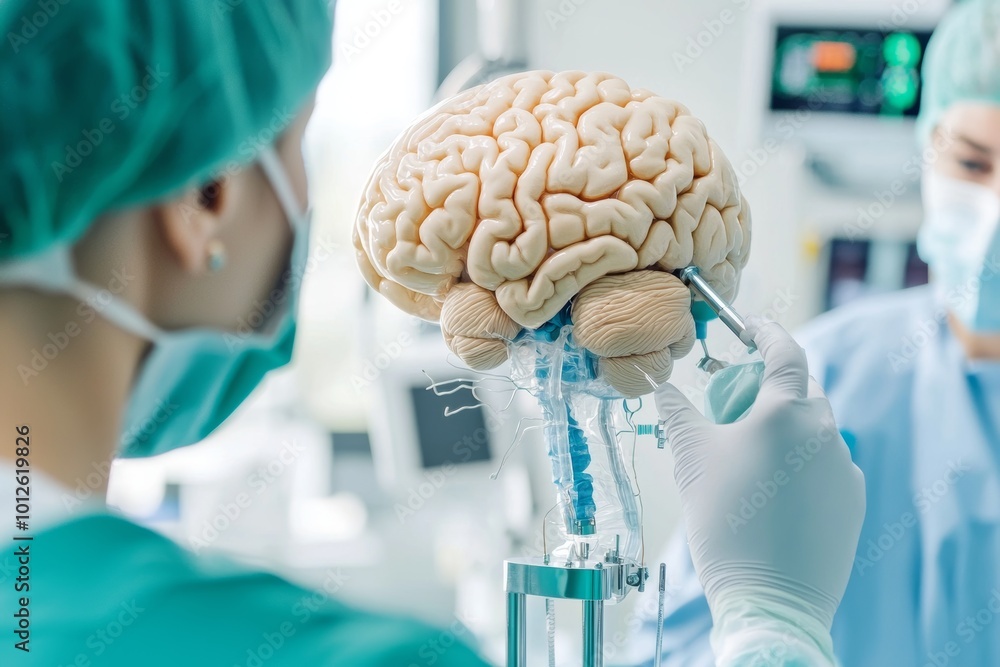 Exploring Deep Brain Stimulation Surgery: Detailed Medical Diagram and ...