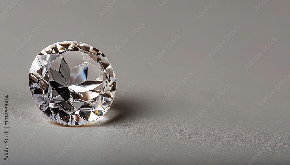 Stock-Foto „Diamond is a solid form of pure carbon with its atoms ...